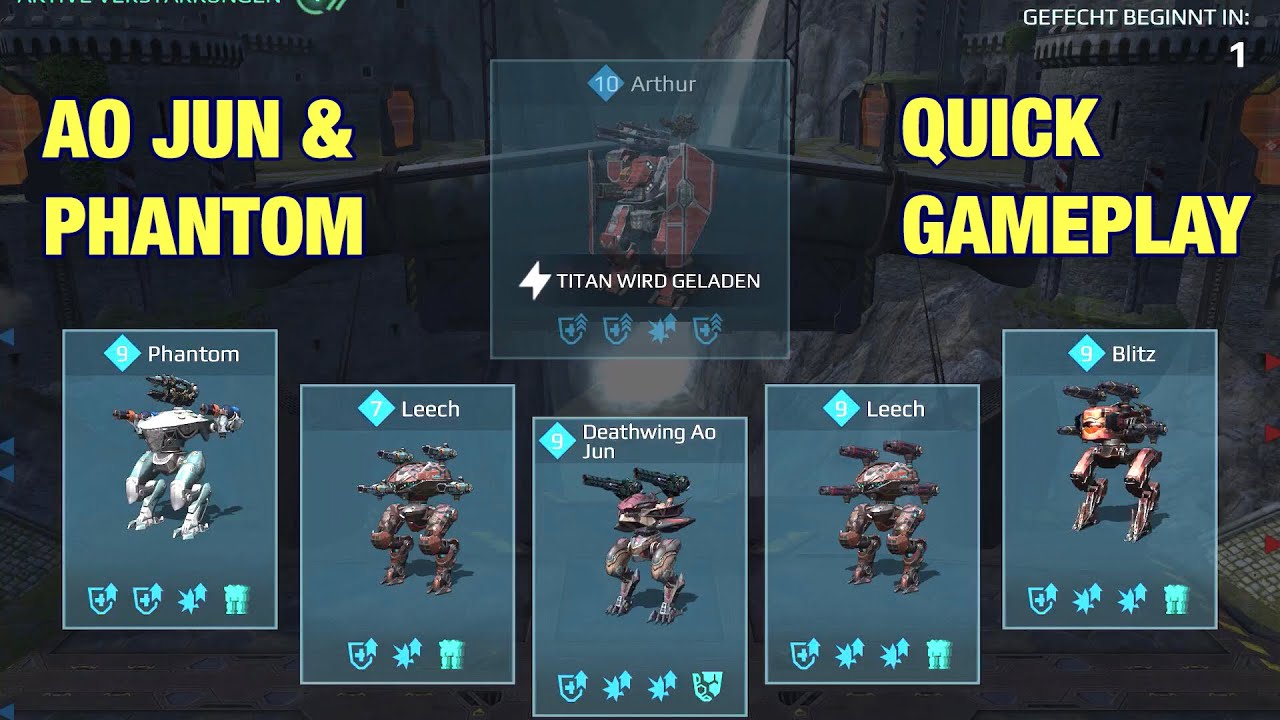 War Robots Gameplay 1.8M Damage with Phantom & Deathwing Ao Jun - YouTube