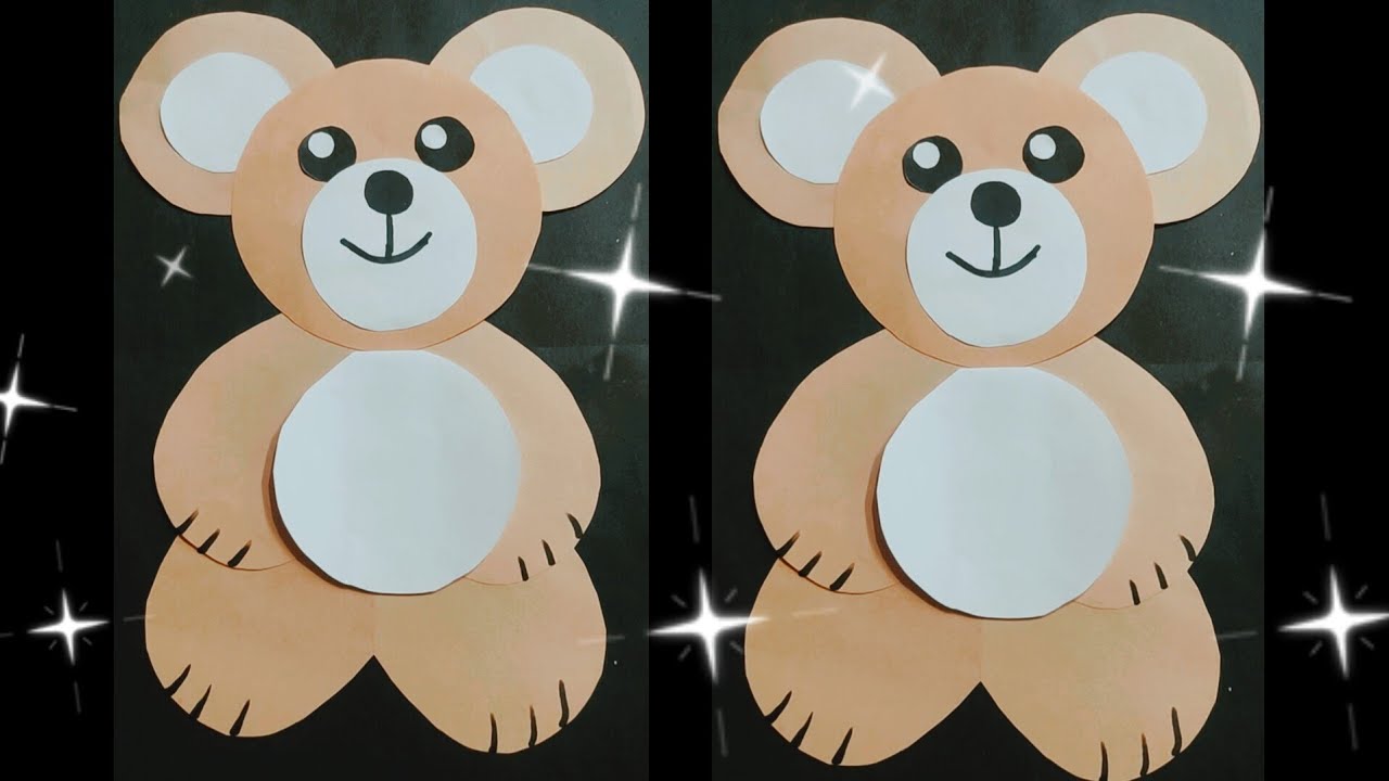 Cute Bear in 3 minute...Craft for Kids.. - YouTube