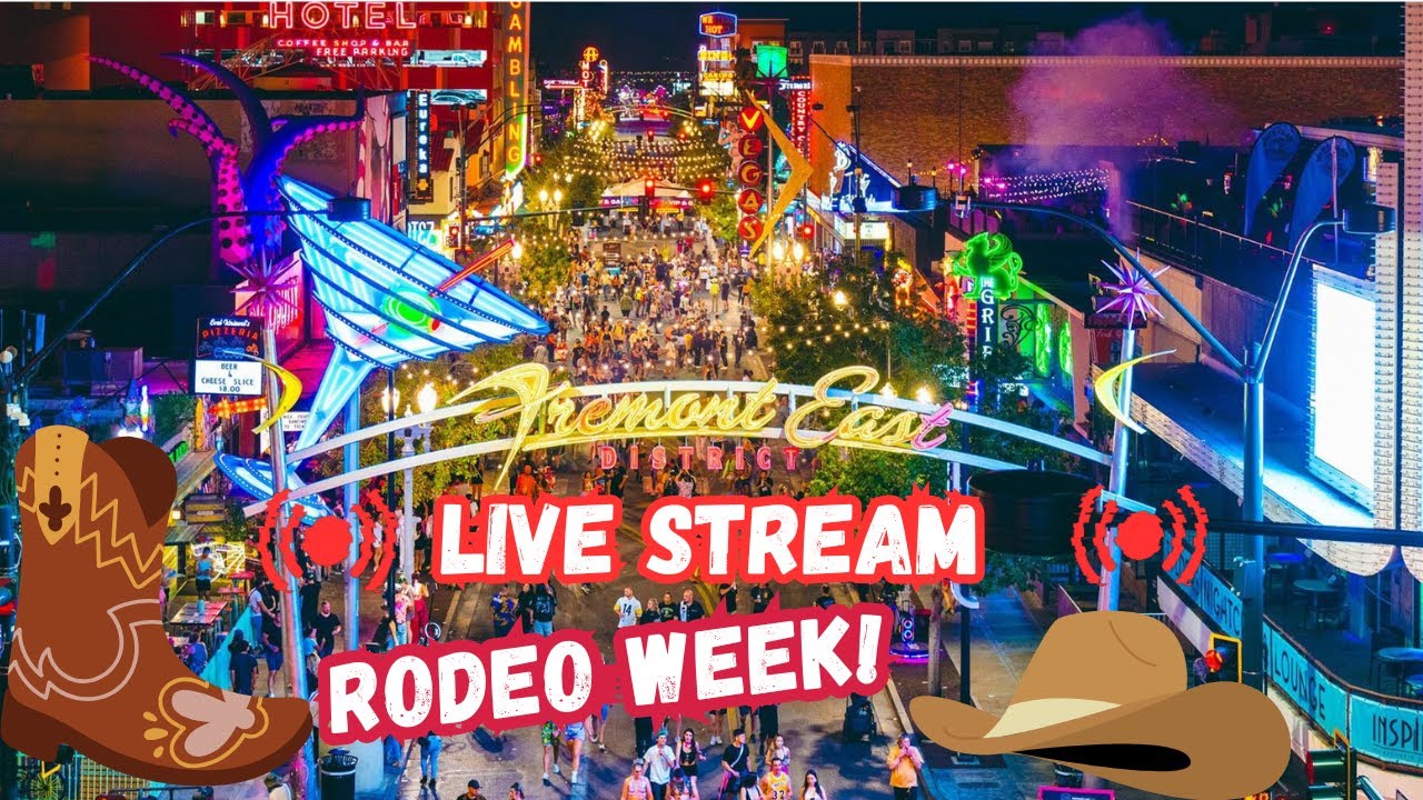 LIVE Las Vegas, Fremont street, Rodeo week, country singers - YouTube