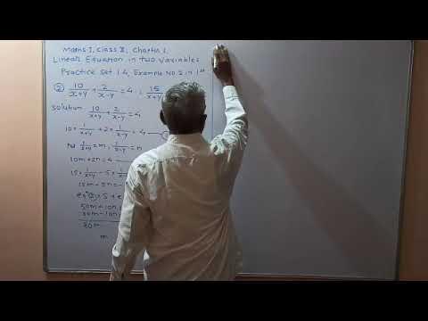 #practice Maths 1 Class 10th #Chapter1# Linear equation in Two Variables #Practice Set1.4 ...