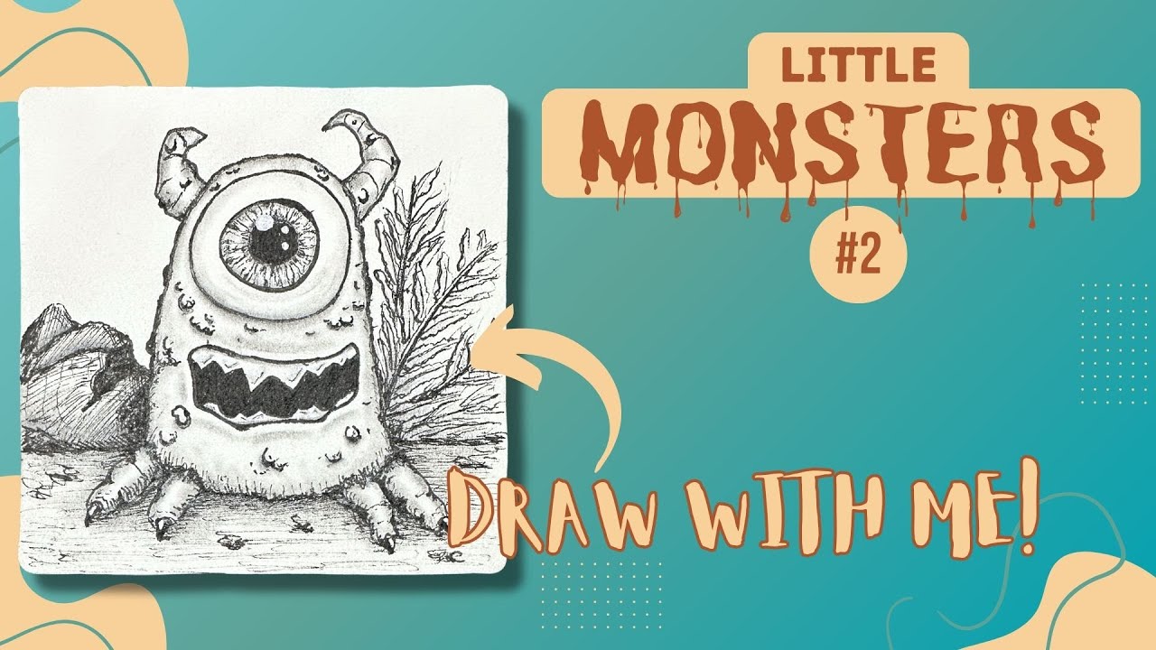 Little Monsters #2 | Fun and Easy Creature Drawing - YouTube
