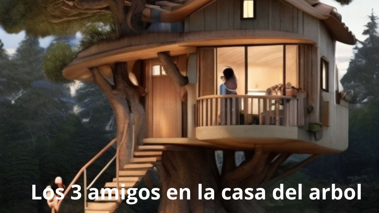 Los 3 amigos en la casa del árbol !! Cuentos magicos para niños - YouTube