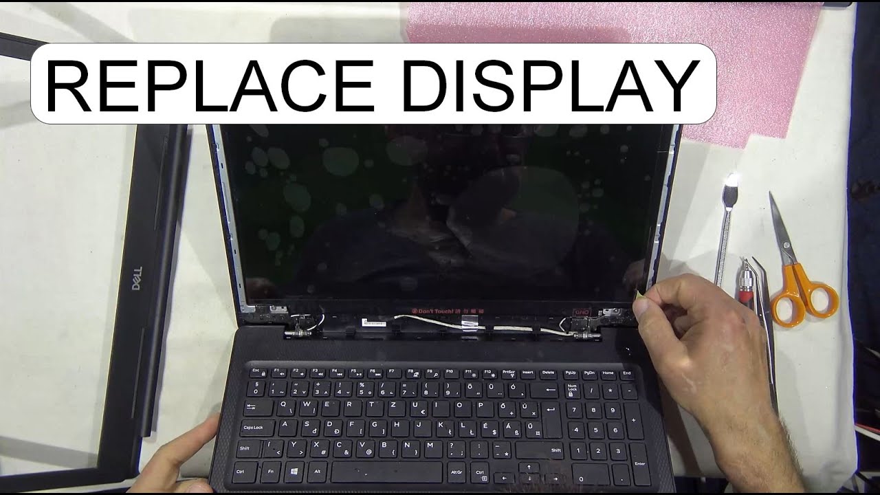 REPLACE DISPLAY DELL INSPIRON 3581 15300 NT156FHM N41 - YouTube