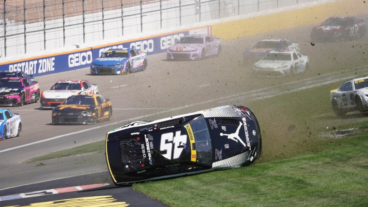 2024 South Point 400 at Las Vegas | Tyler Reddick Flip | PRN Call - YouTube