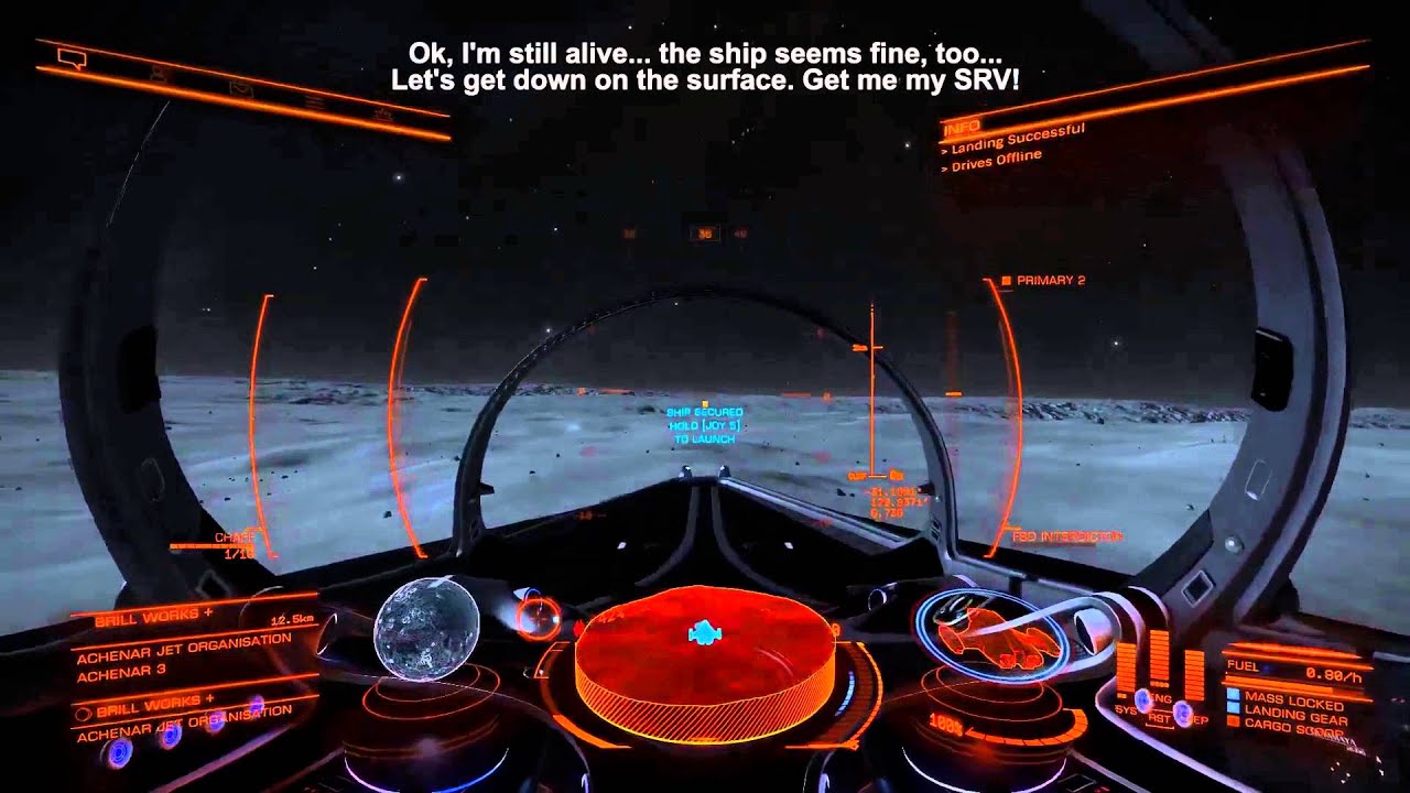 Elite Dangerous - Landing on a High Gravity Planet - YouTube