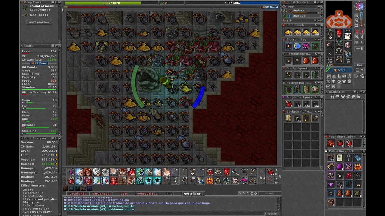 Tibia : EK solo Crypt Wardens - YouTube