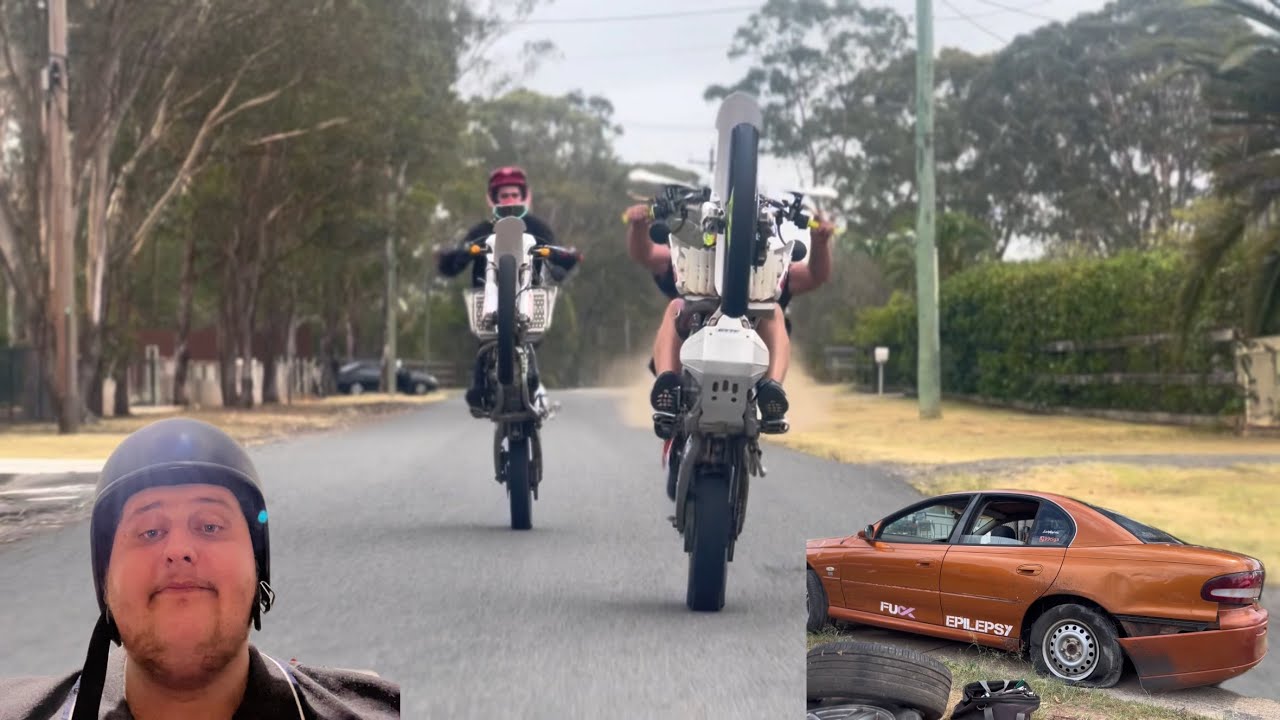 Episode 2 Crazy wheelies with the boys in mexico with the skid car 🤭 ...
