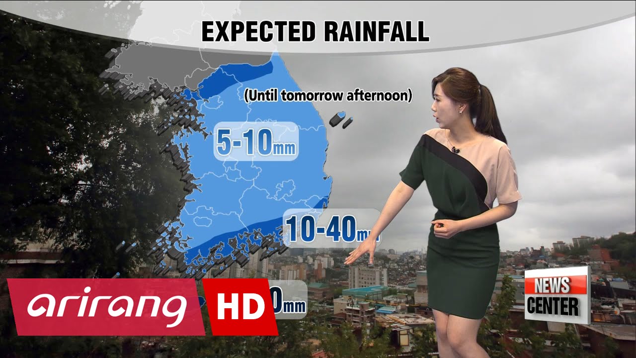 Rain till tomorrow morning, chance of yellow dust - YouTube