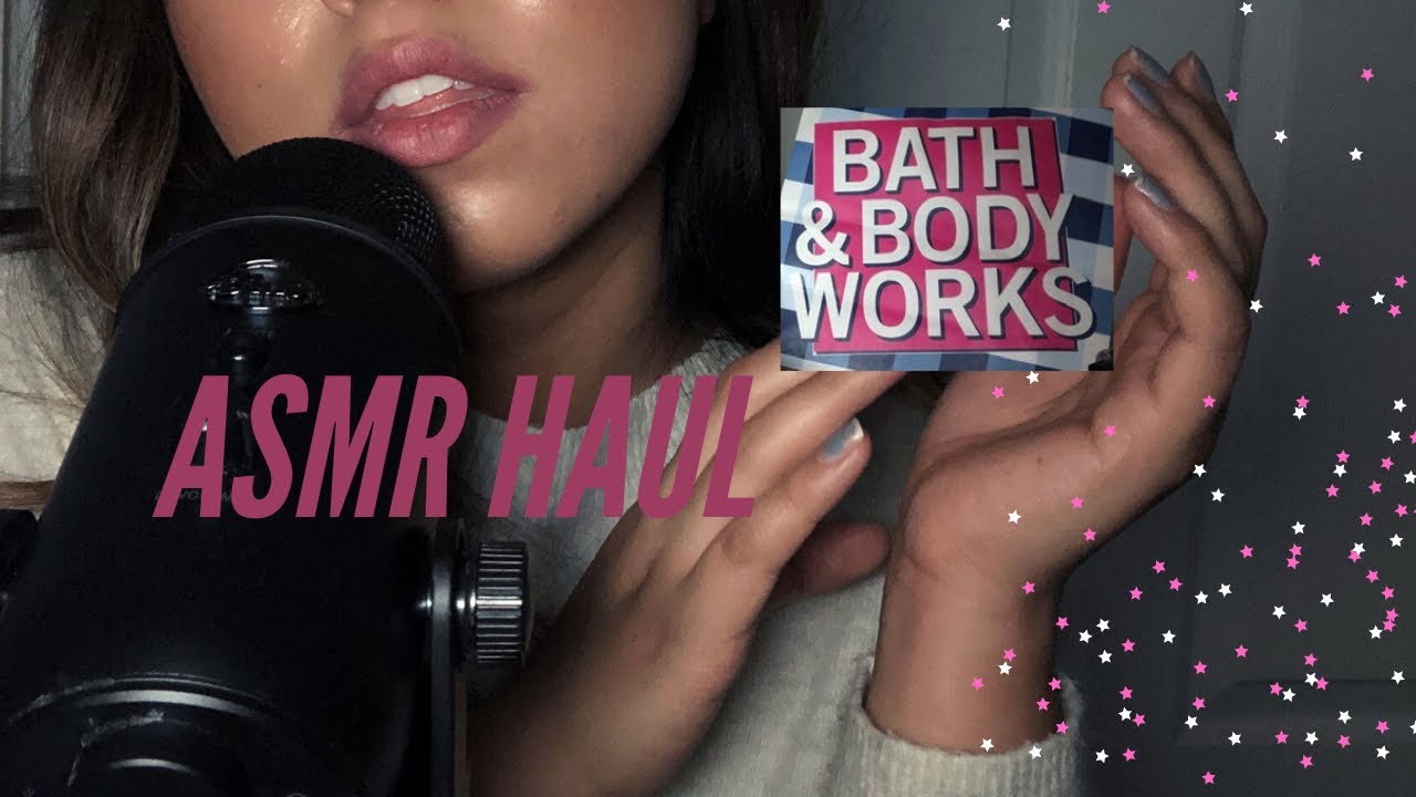 ASMR HAUL | BATH & BODY WORKS HAUL | ASMR TAPPING, CRINKLES, LOTION ...