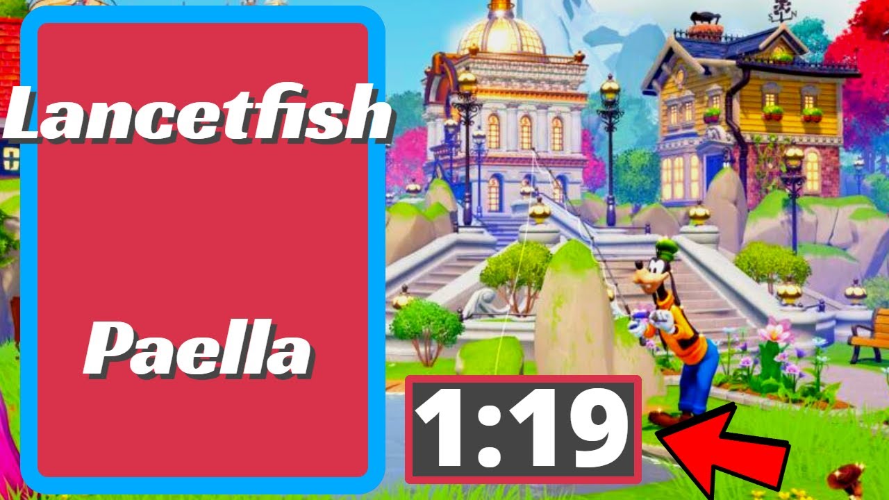 How to Make Lancetfish Paella in Disney Dreamlight Valley - YouTube