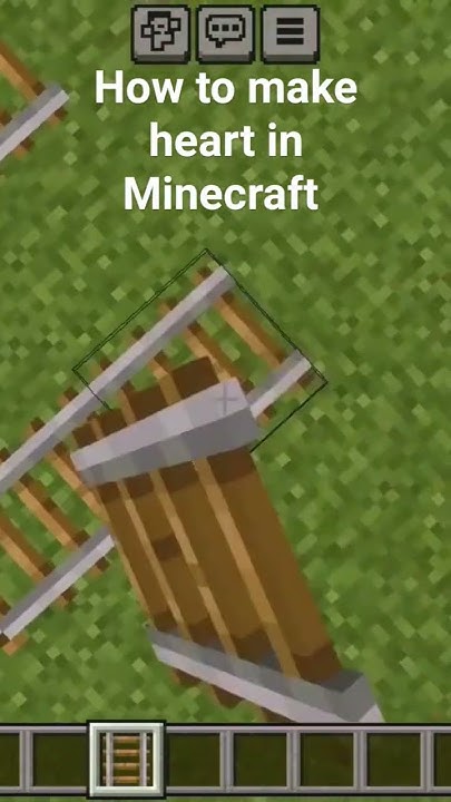 How to make heart in Minecraft PE #shorts #minecraft - YouTube
