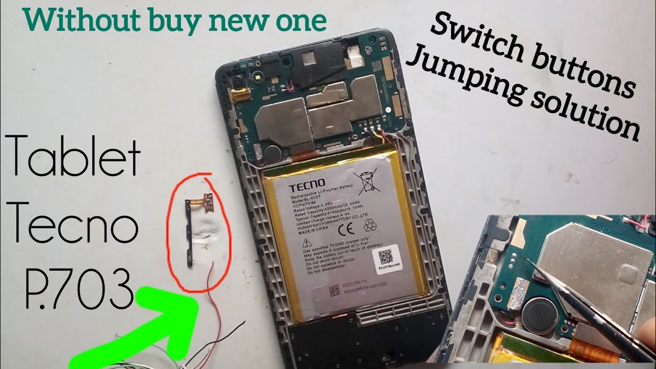 How to jump switch button tablet tecno P703 / Nuku bunga amasinga - YouTube