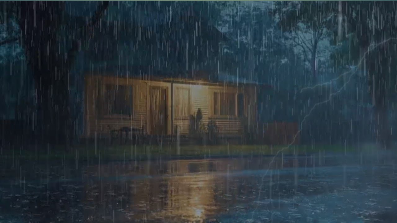 Relax and Sleep with Rain Sounds - Thunderstorm and Rainy Night for ...