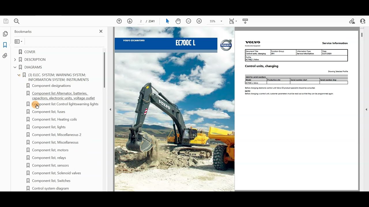 Volvo EC700C L Service Manual PDF - YouTube