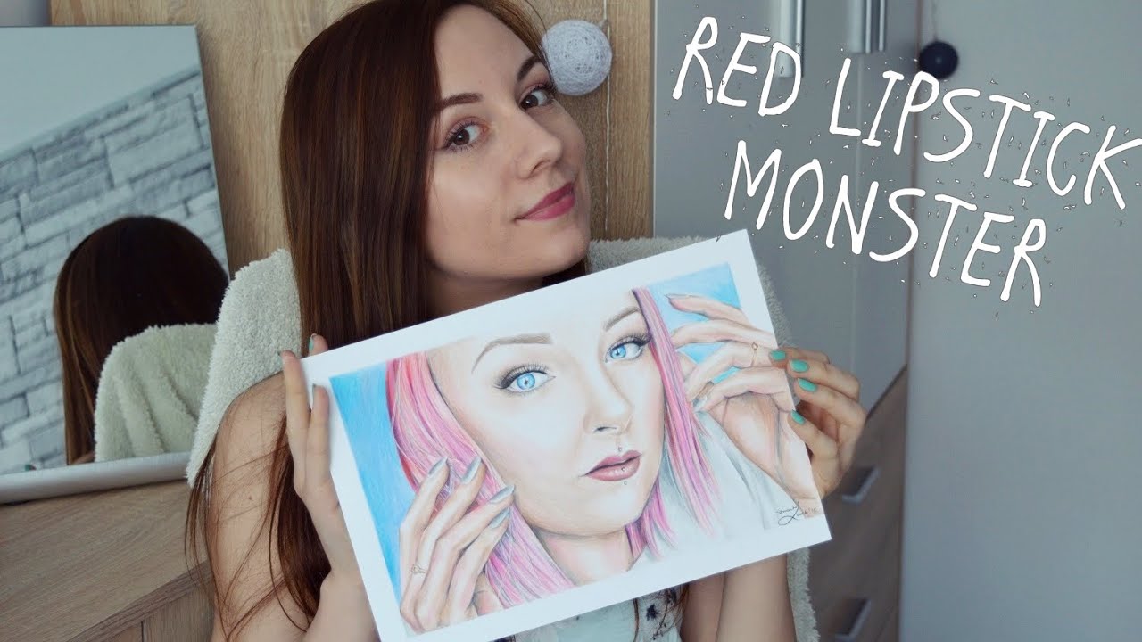 RED LIPSTICK MONSTER / SPEED DRAWING - YouTube
