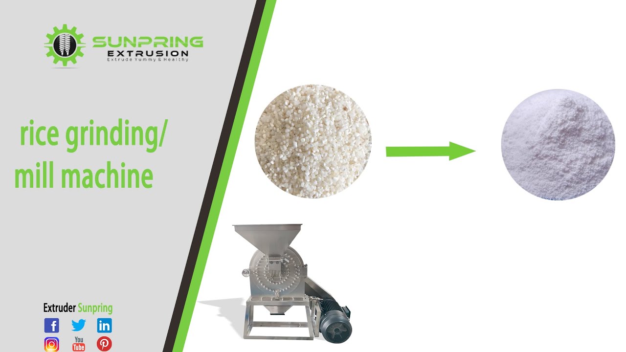 rice grinding /mill machine - YouTube