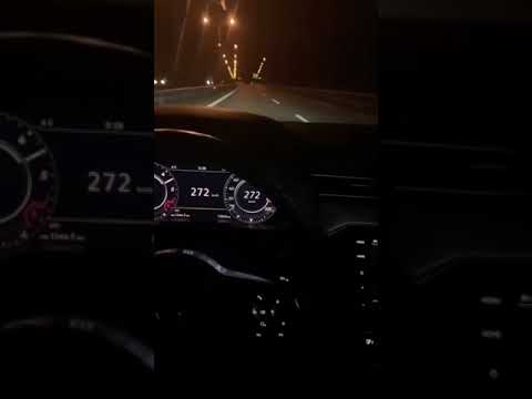 Volkswagen gece +260 km/h hız snap Hd araba snapleri