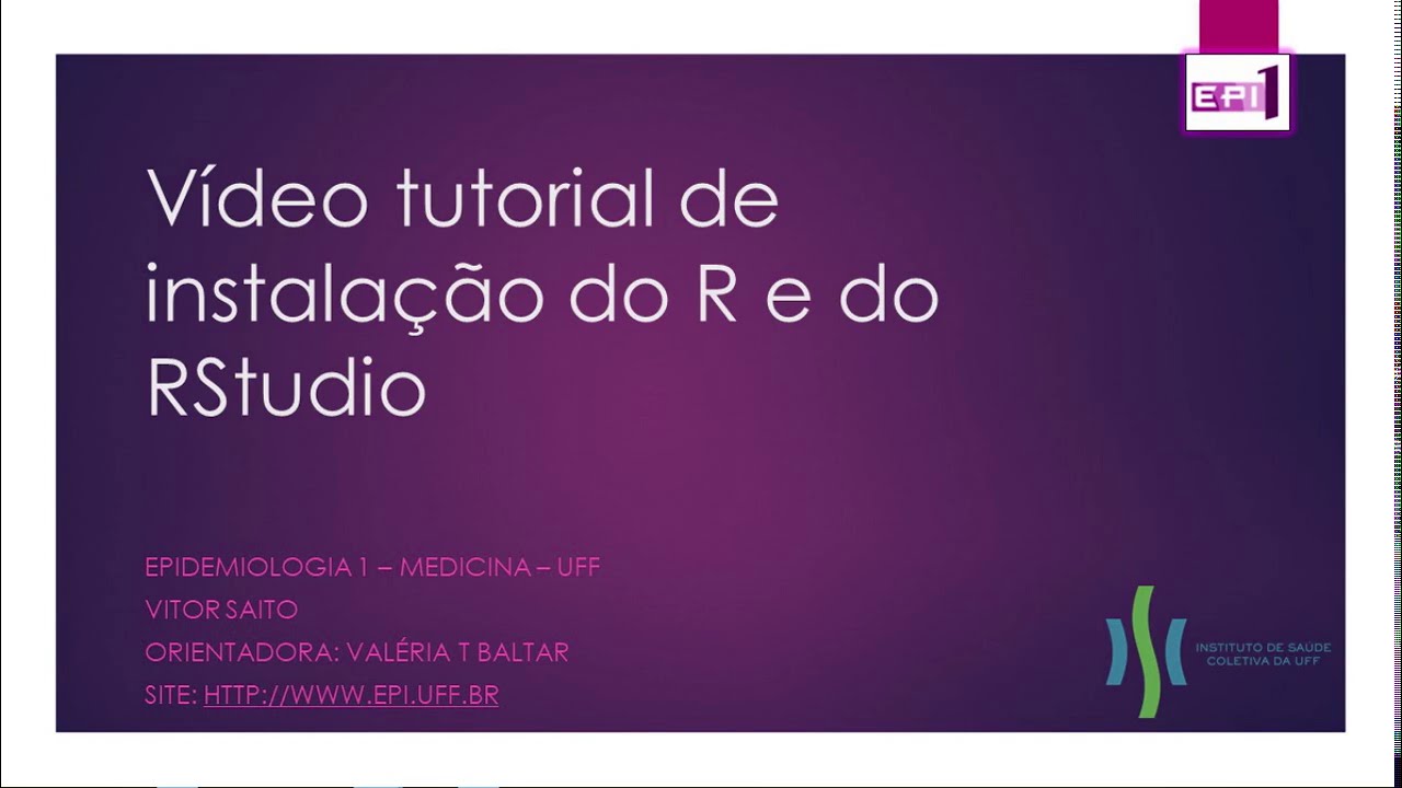 Videoaula 1 - Como instalar o R e Rstudio - YouTube