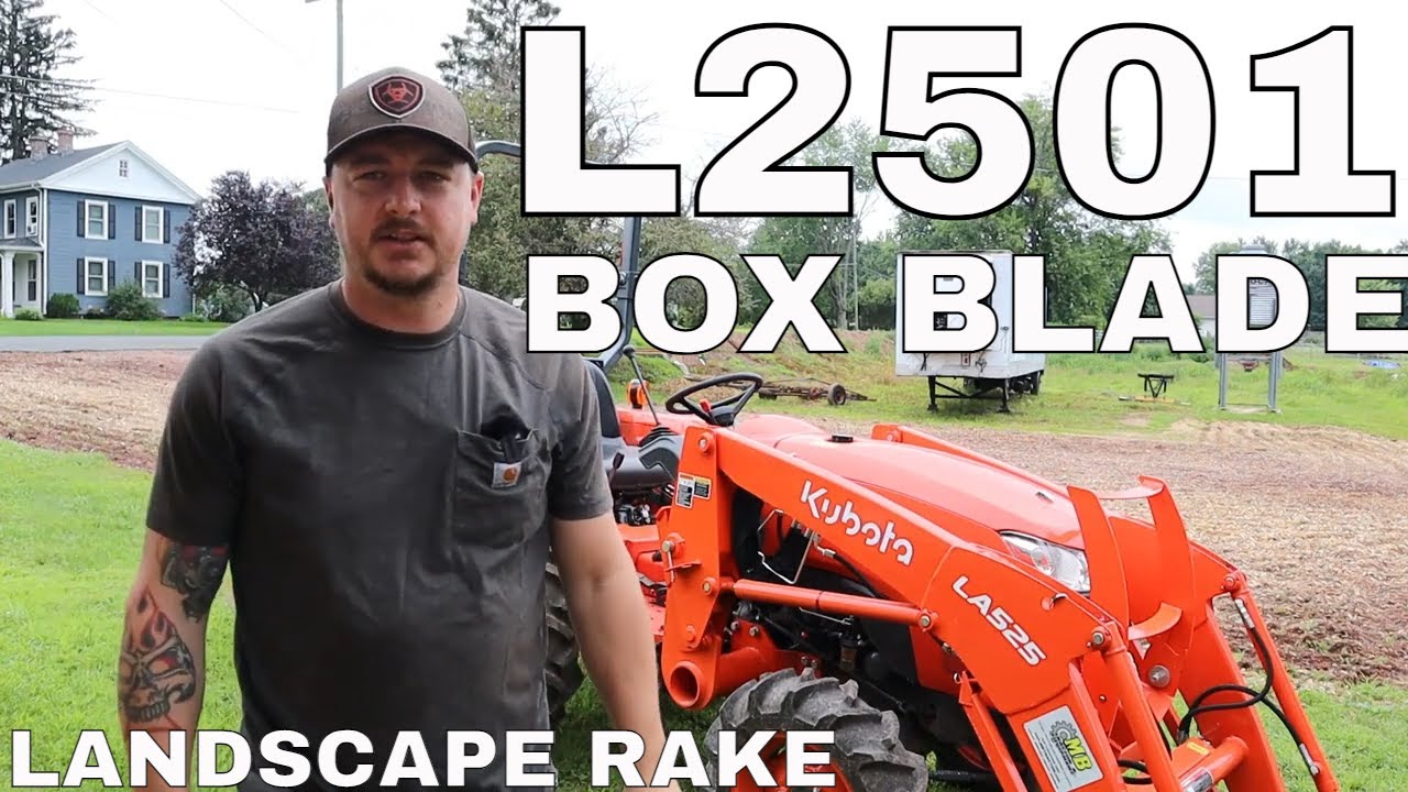 #58 L2501 KUBOTA Box Blade Landscape Rake LAND PRIDE Driveway Grading ...
