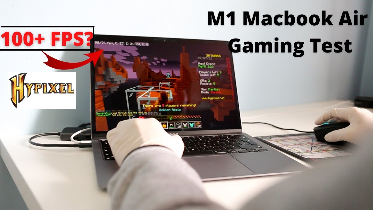 Minecraft on The M1 Macbook Air // ASMR Gameplay // Gaming Test in 2021 ...