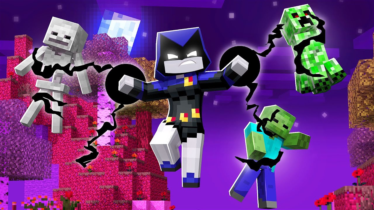 USEI O PODER MAXIMO DA RAVENA DOS JOVENS TITÃS no MINECRAFT « Nitro » - YouTube