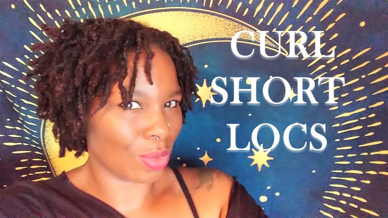 How To Curl Short Locs - YouTube
