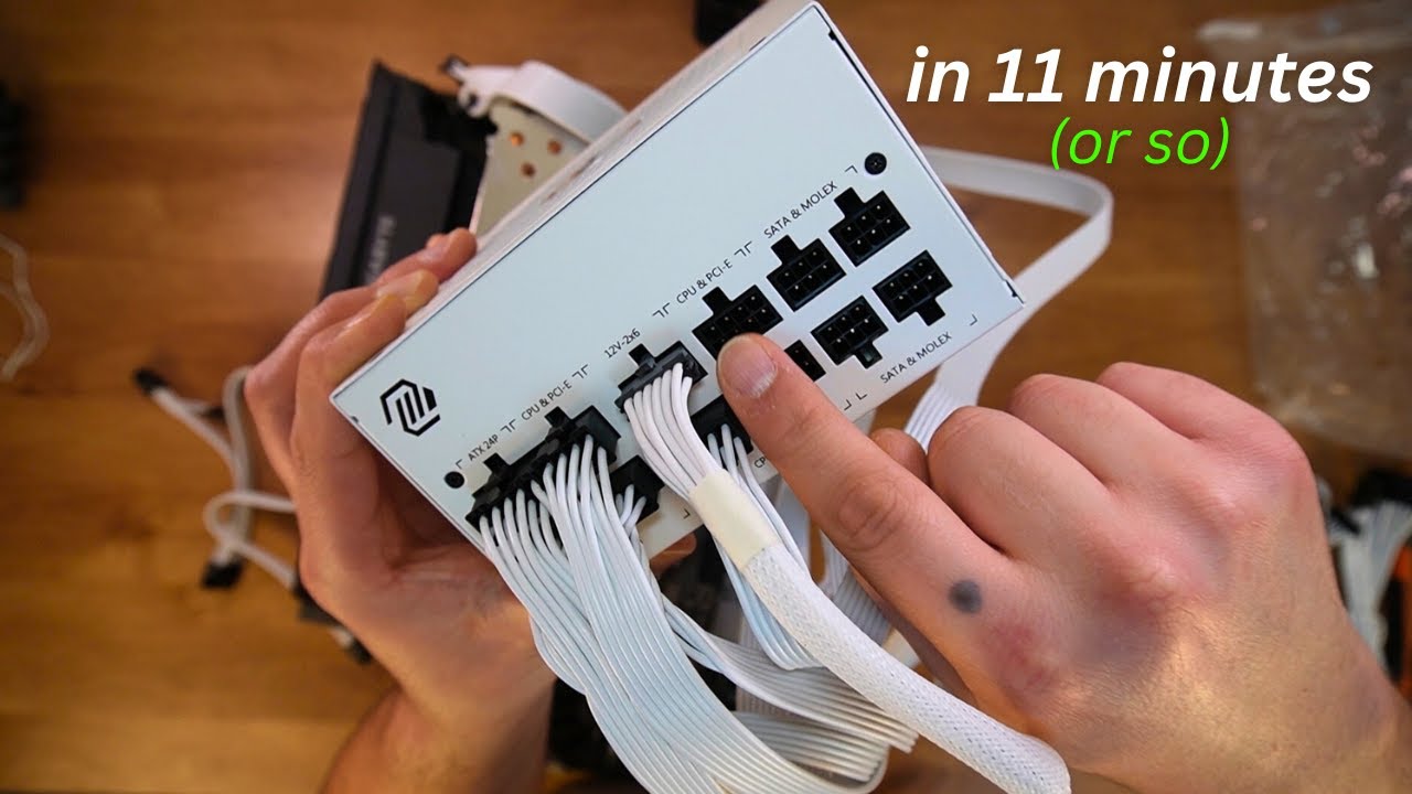 Modular Power Supply Cables Explained (no talking) - YouTube