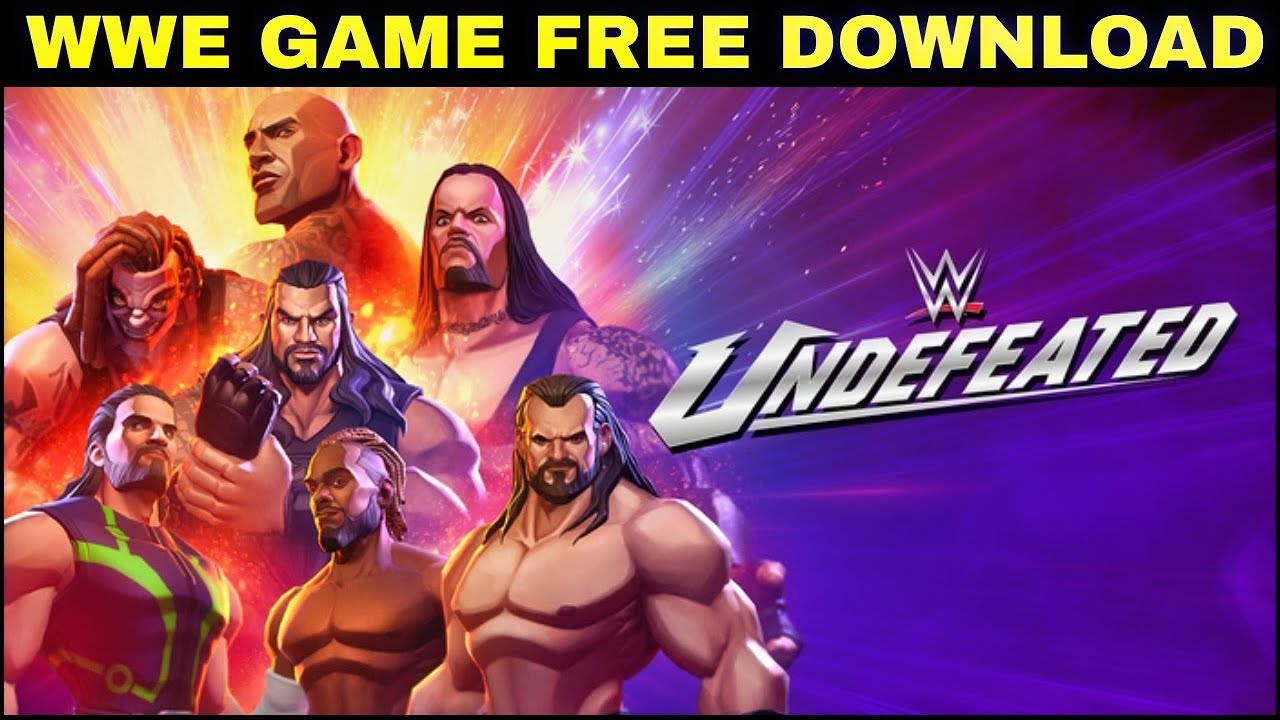 WWE NEW 100% FREE GAME For ANDROID 2020 | WWE Undefeated GAME ROSTERS ...