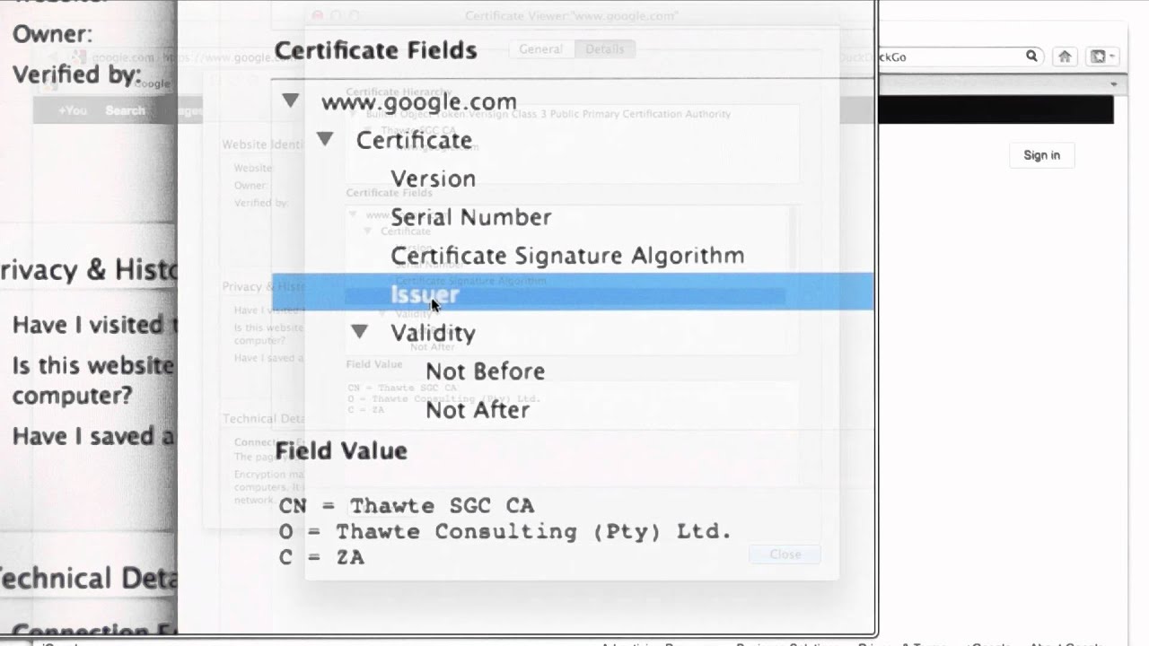 Certificate Details - Applied Cryptography - YouTube