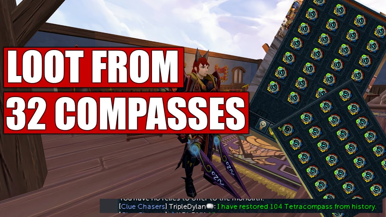 The Clue Chaser Special #3 : Loot From 32 Tetracompasses (Runescape 3 ...
