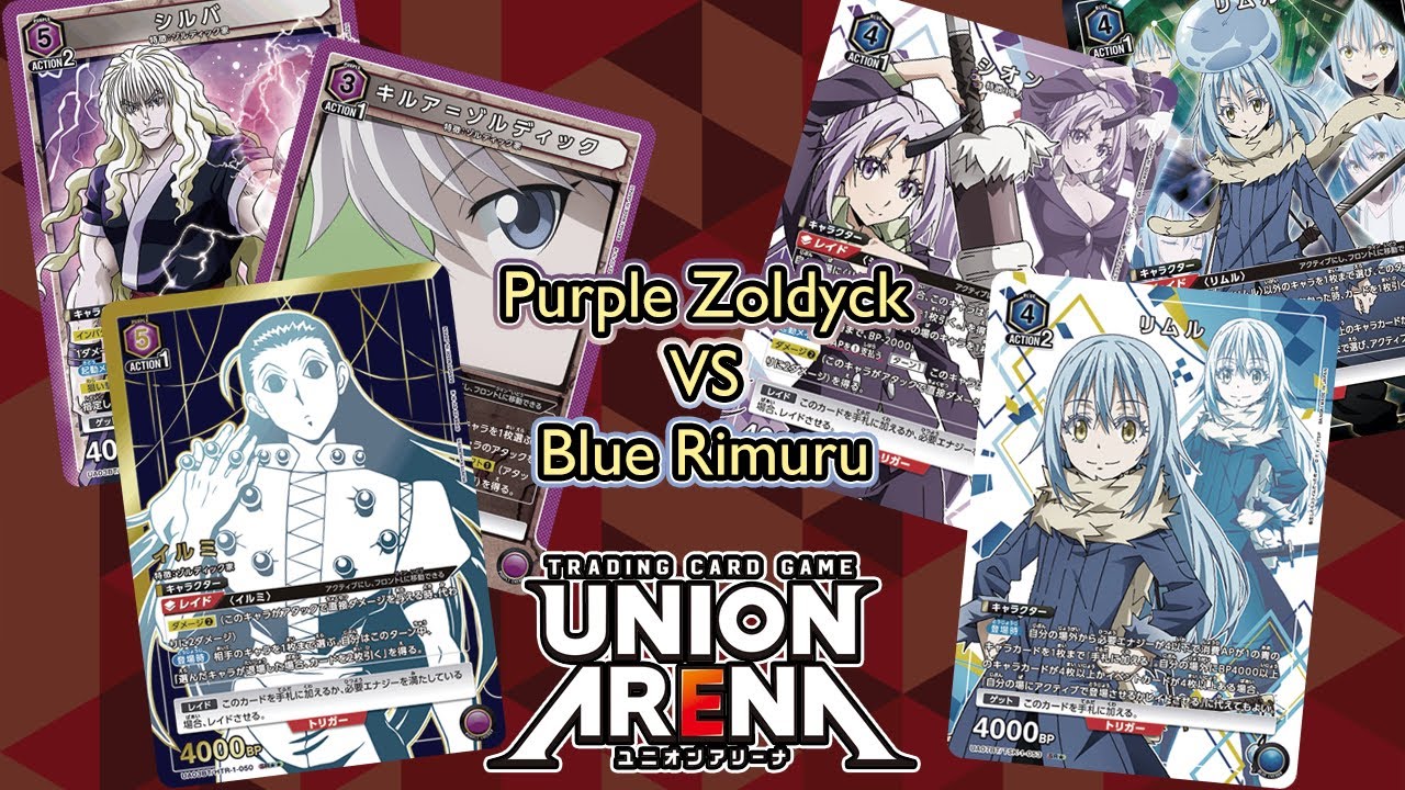 [Union Arena] Purple Zoldyck vs Blue Rimuru Gameplay - YouTube