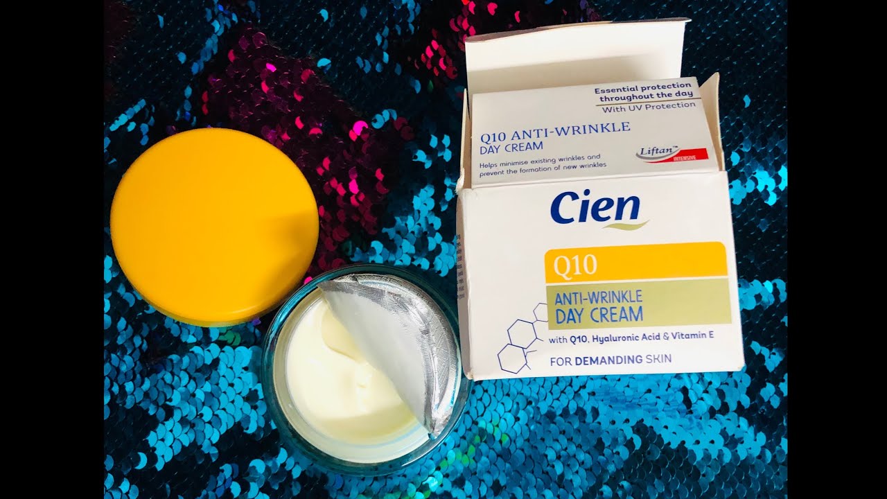 Cien Anti-Wrinkle Anti-Age Day Cream with Q10 and Vitamin E with UV ...