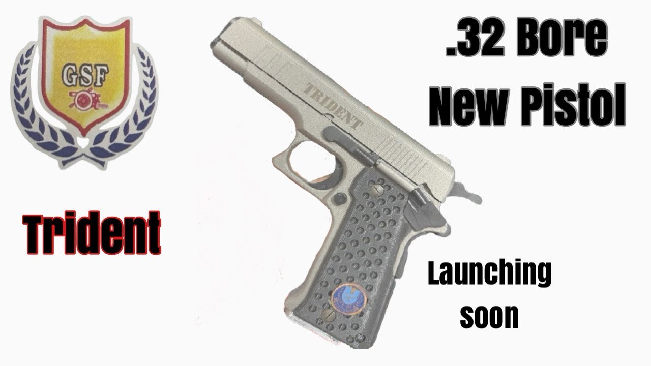 .32 bore Trident Indian ordinance Factory GSF New pistol - YouTube