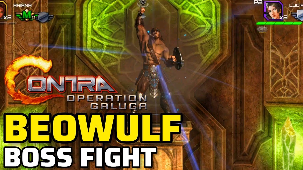 Contra: Operation Galuga | Beowulf BOSS Fight Gameplay - YouTube