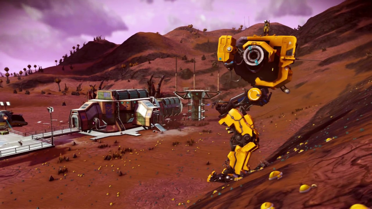 No Man's Sky Next The New Walker Sentinel [Native 4K] on Xbox One X ...