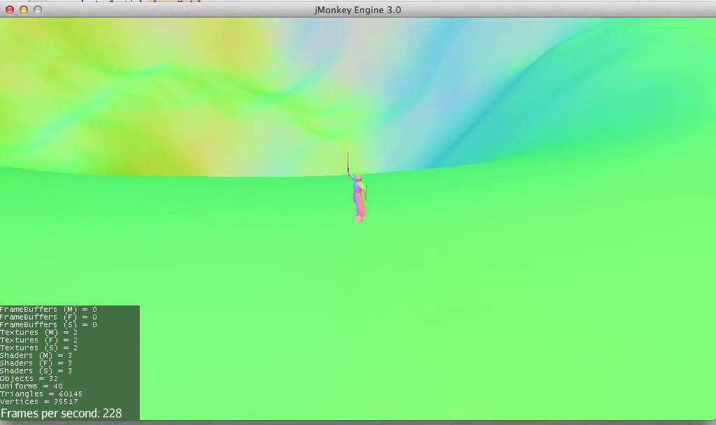 jMonkeyEngine + trajectories and camera operation + player movement - YouTube