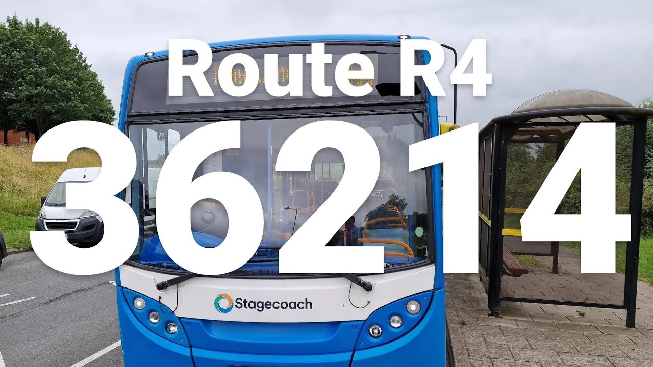Bus 36214 stagecoach Midlands Rugby, route 4 Brownsover, Elliots Field ...