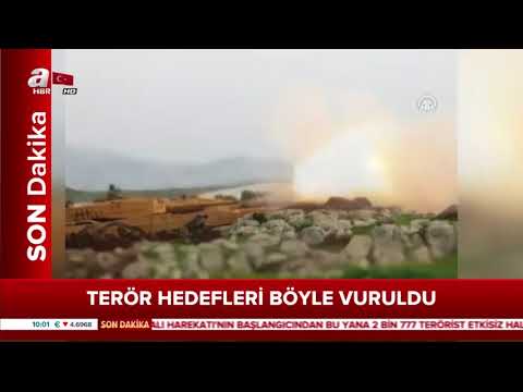 AFRİN'DE TERÖR HEDEFLERİ İŞTE BÖYLE VURULDU