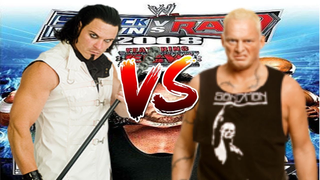 WWE Smackdown vs Raw 2008 Kevin Thorn CAW vs The Sandman - YouTube