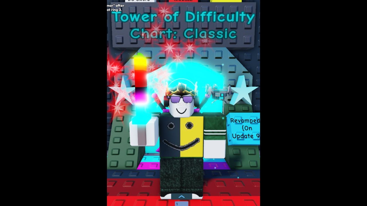 JToH RPG 2 | Tower of Difficulty Chart: Classic | No Armors Completion ...