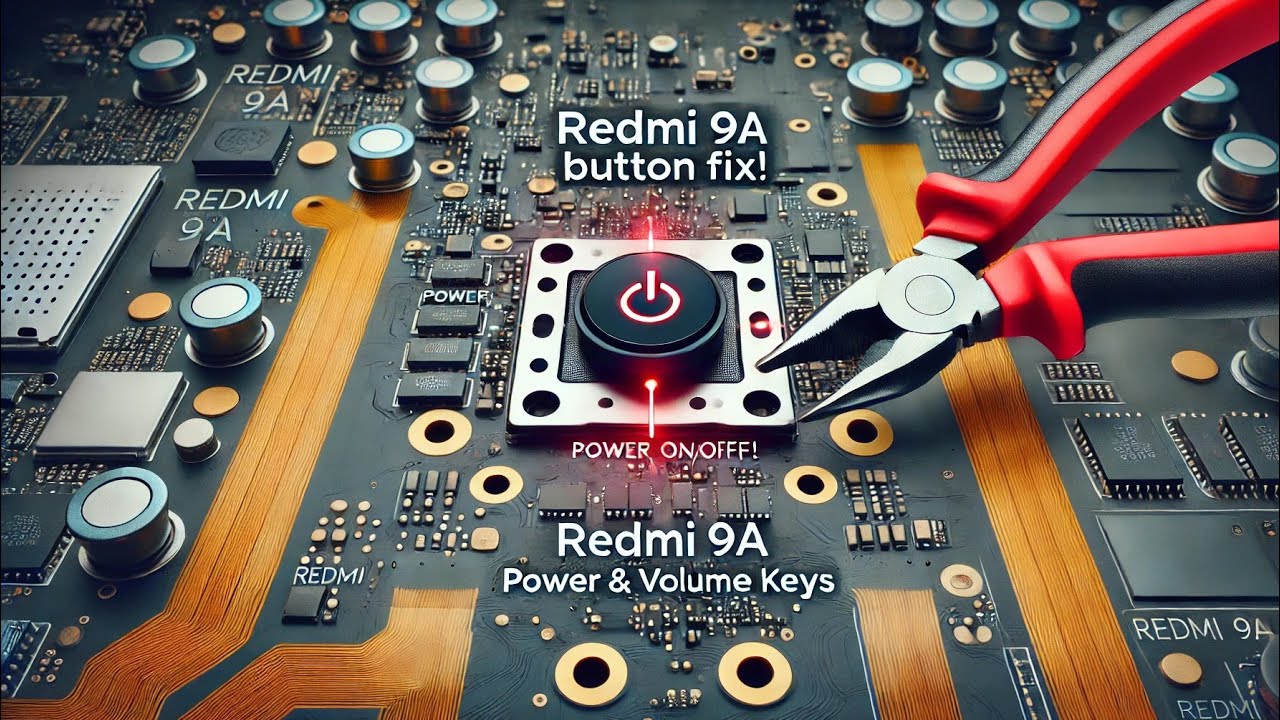 Redmi 9A power on off and volume keys problem solution - YouTube