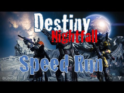 Destiny Nightfall Speed Run - YouTube
