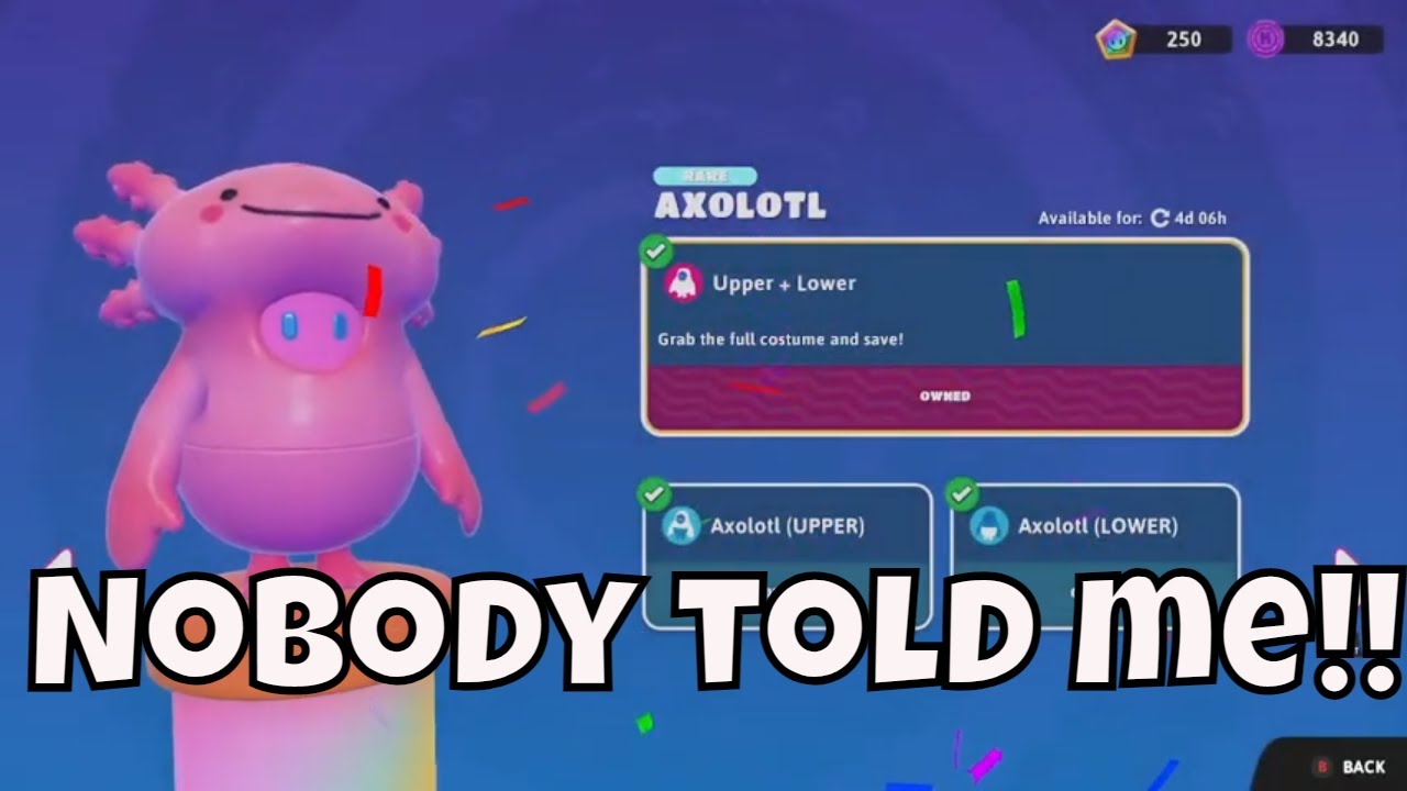 Wait What? Theres Axolotl in the GAmes?!! No One Told ME!!!! OMG! fall ...