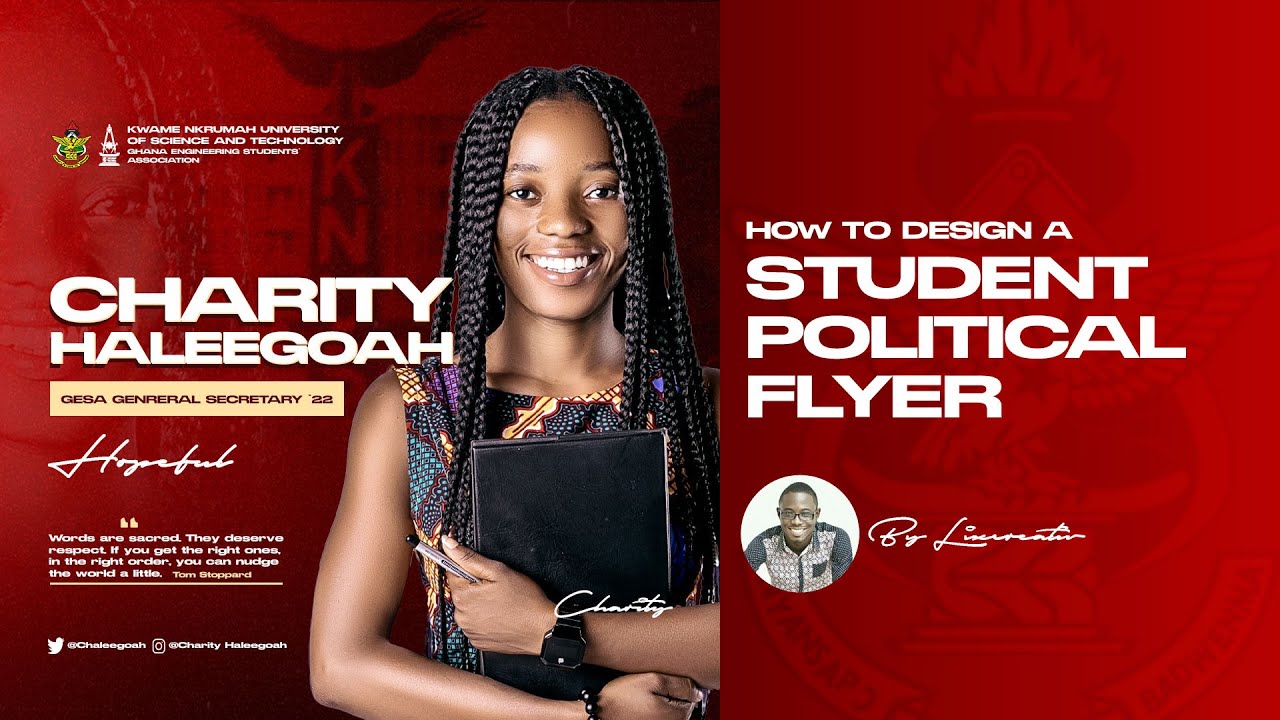 How To Design a STUDENT POLITICAL FLYER For Social Media | Photoshop ...