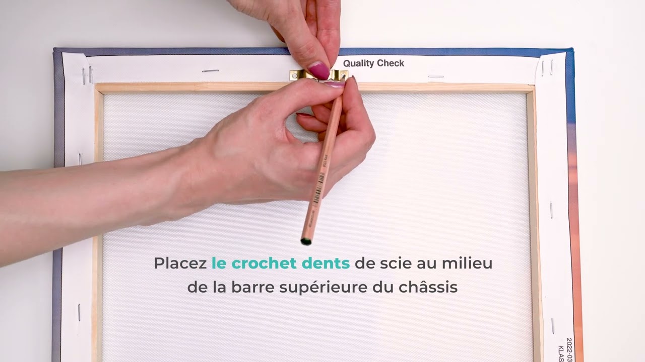 Comment accrocher votre toile | MONOEUVRE.fr - YouTube