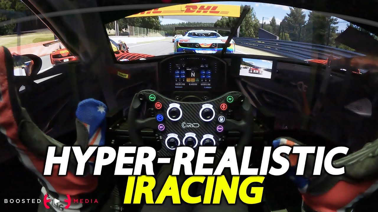 HYPER-REALISTIC IRACING - Ferrari 296 GT3 Side By Side at Spa! - YouTube