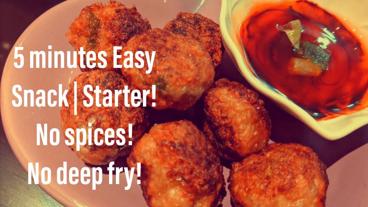 Easy Party Starter | Snack - Savoury Chicken Balls! - YouTube