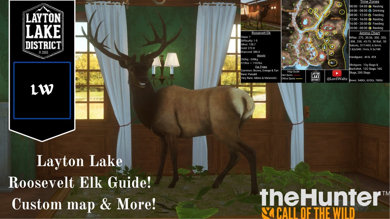 [2024] Layton Lakes Roosevelt Elk Guide - Thehunter Call of the Wild ...