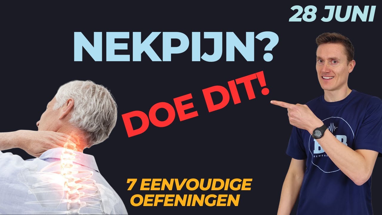7 eenvoudige oefeningen voor nekpijn (ook voor ouderen) - YouTube