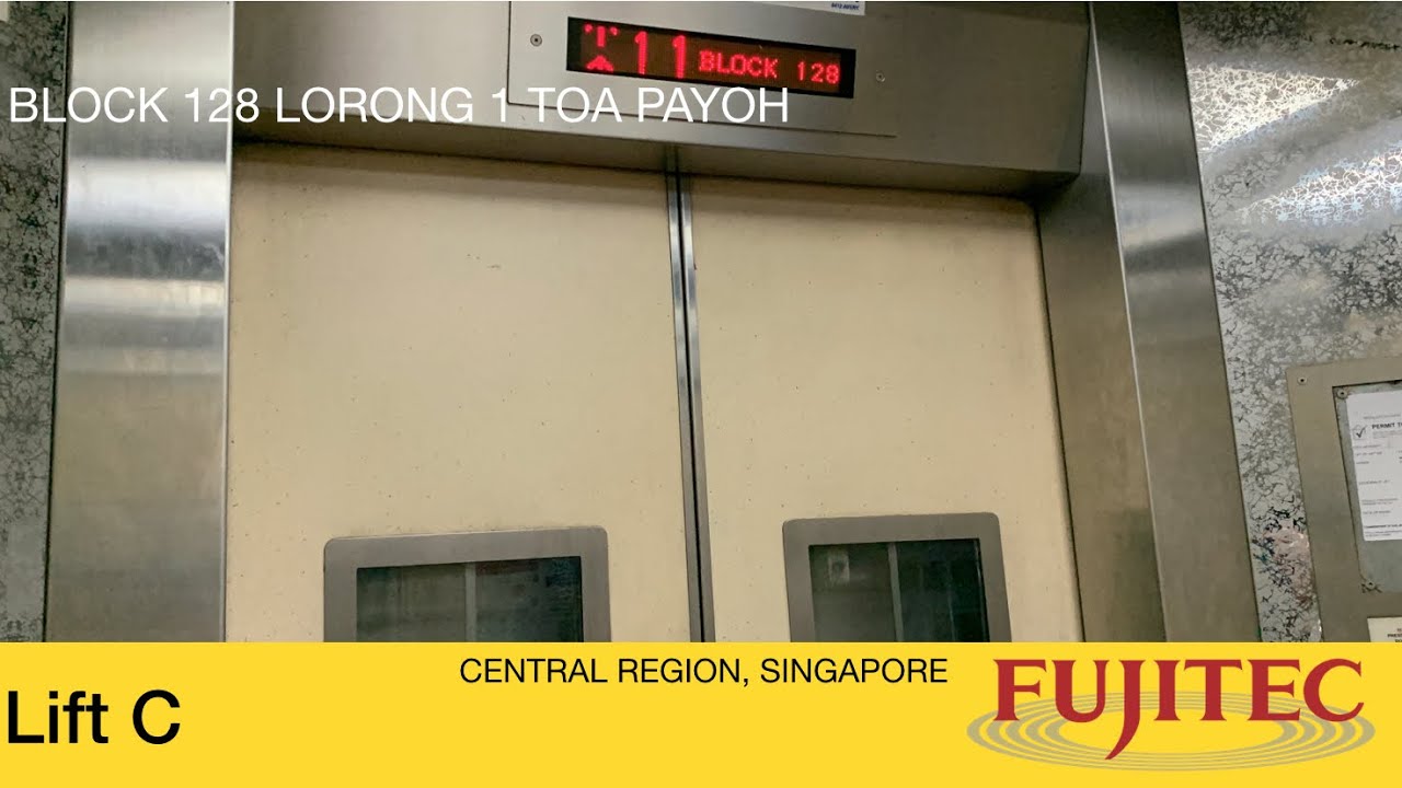 HDB Block 128 Toa Payoh || Fujitec Elevator (Lift C) - YouTube